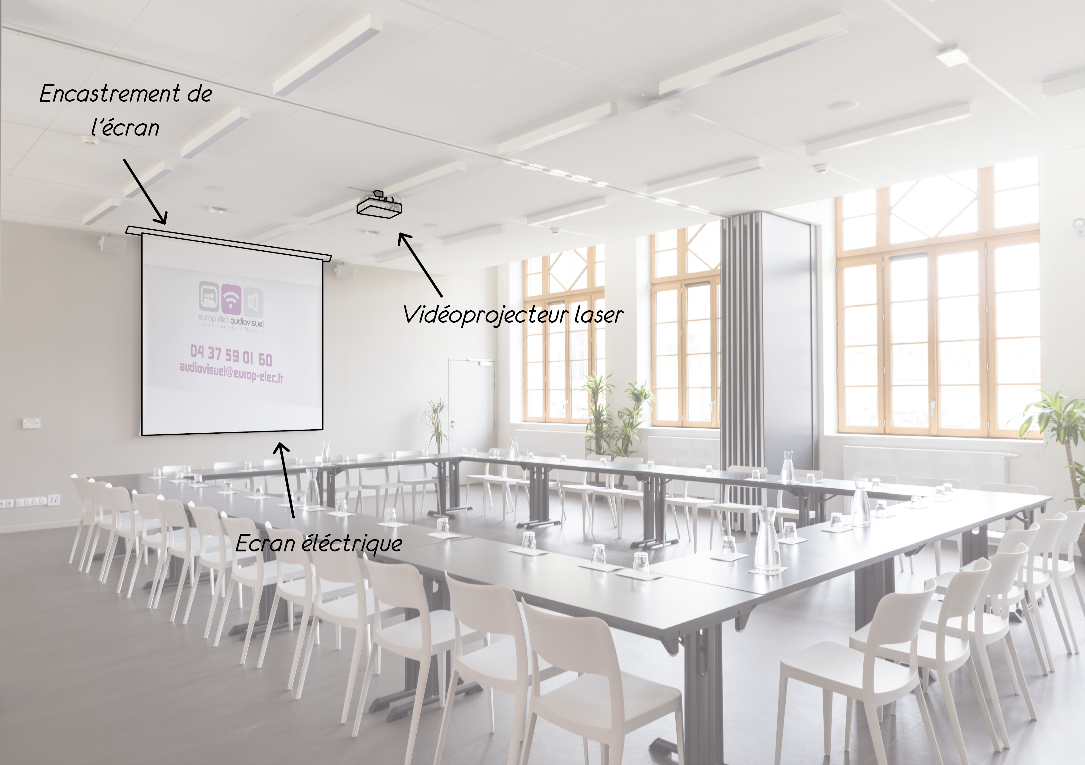 Installateur vidéoprojecteur Lyon Rhône-Alpes | Europ Elec Audiovisuel